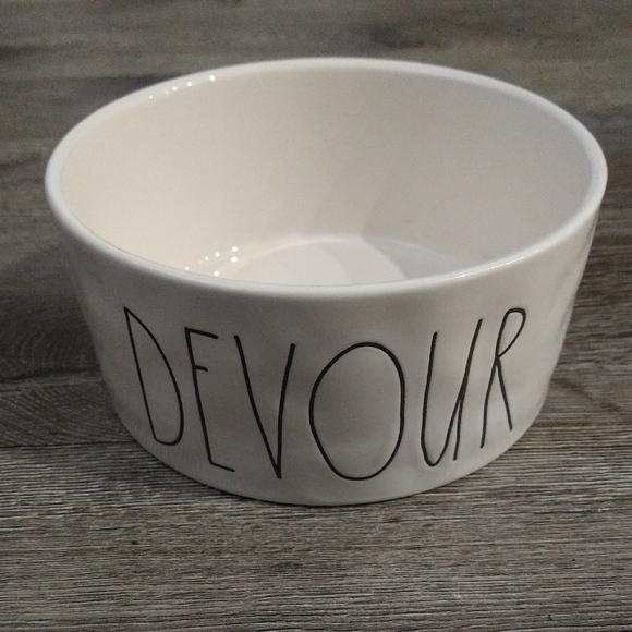 Rae Dunn | Dining | Rae Dunn White Ceramic Devour Bowl | Poshmark